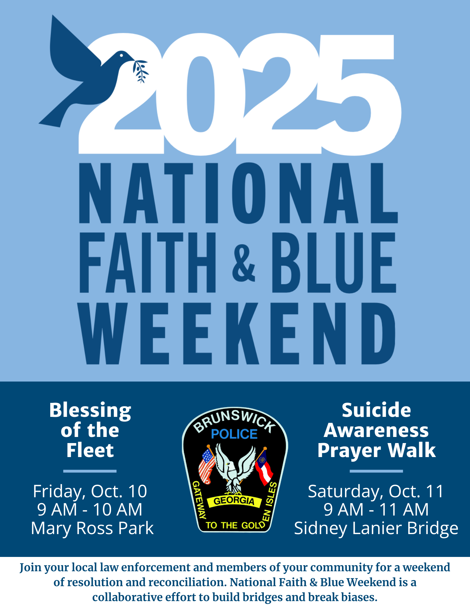 Faith and Blue Weekend with BPD | Brunswick GA